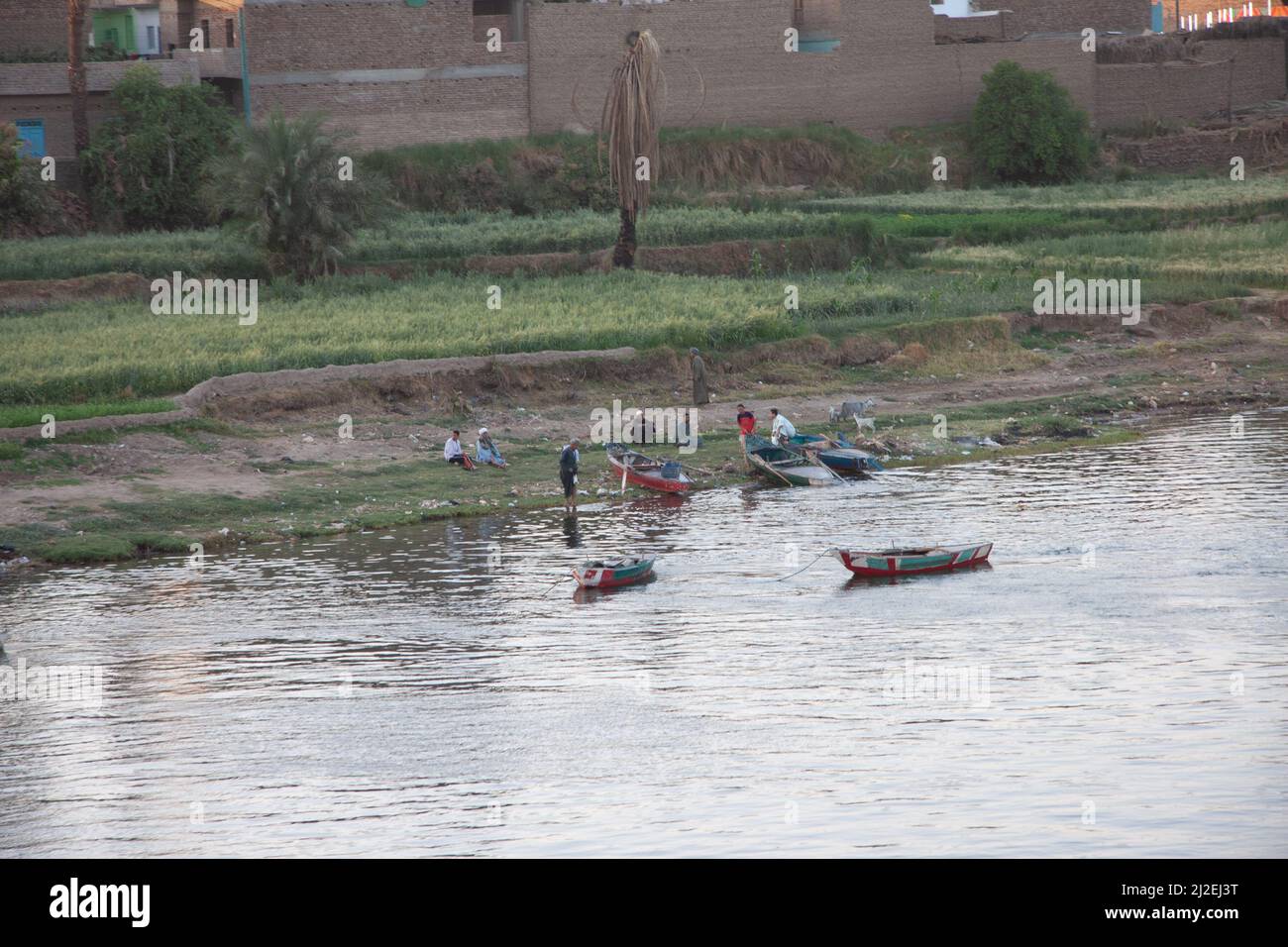 Scenes on the River Nile, Egypt Stock Photo - Alamy