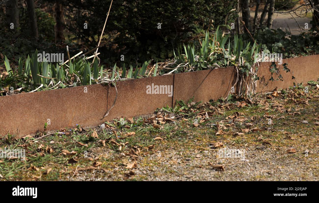 Corten steel metal rusted Stock Photo - Alamy