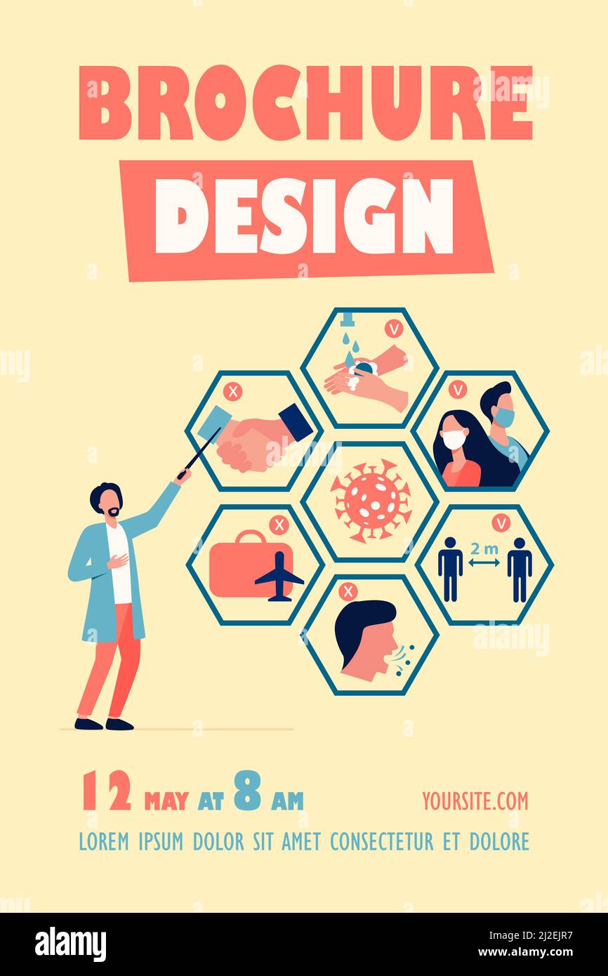 Doctor presenting tips for protection from coronavirus and epidemic ...