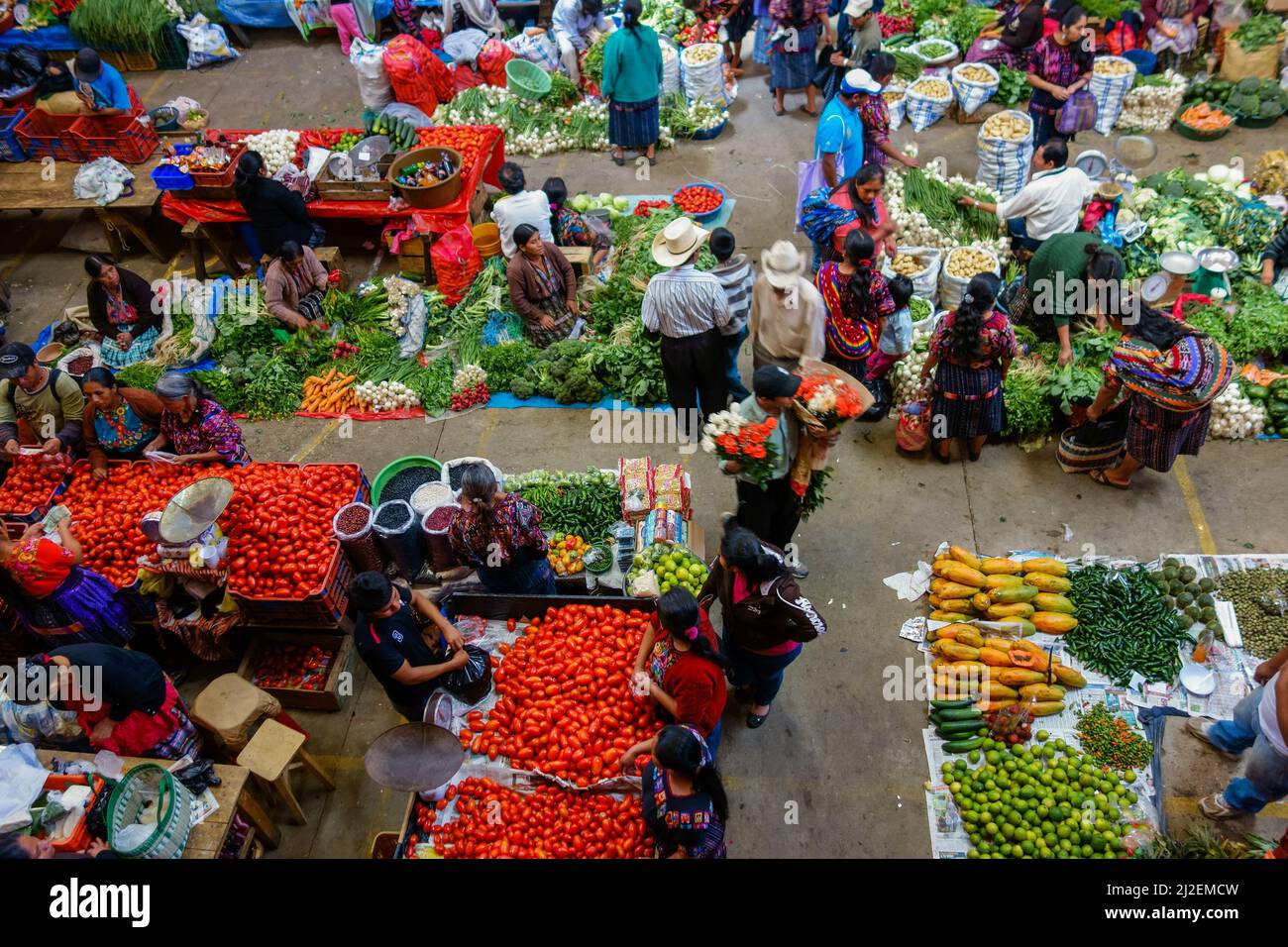 Chichicastenango Food market, Guatemala Stock Photo - Alamy