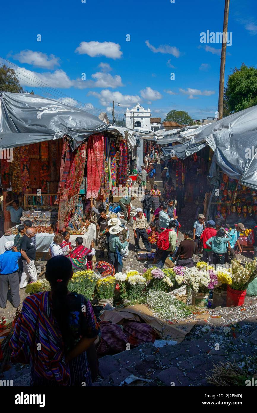 Chichicastenango Market, Guatemala Stock Photo - Alamy