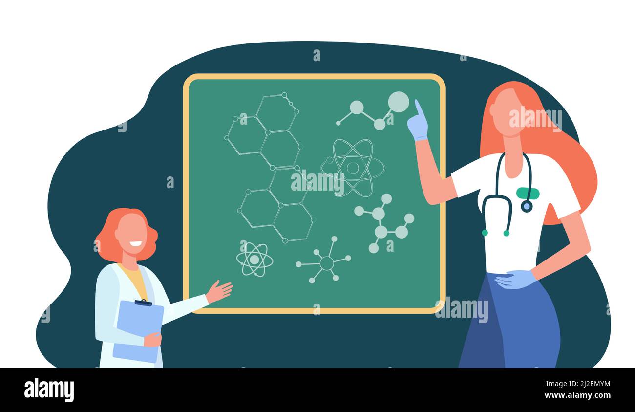 Science genetics female scientist Stock Vector Images - Alamy