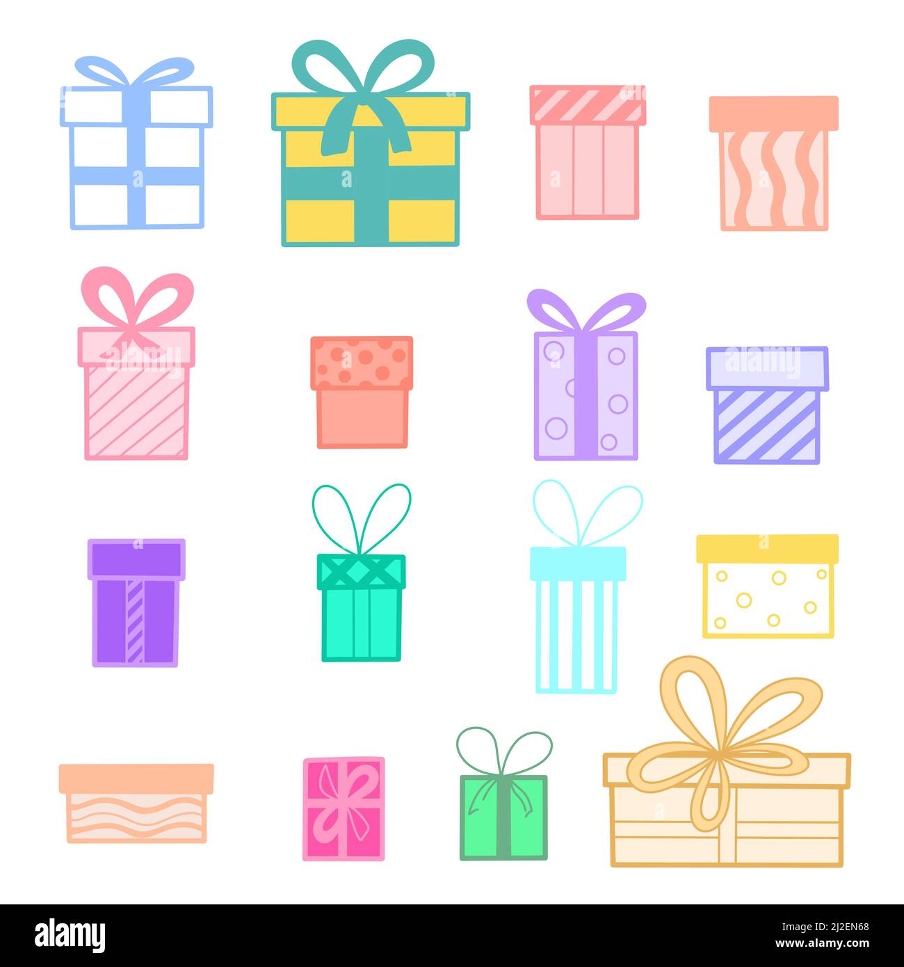 Cute boxes different sizes Stock Vector Images - Alamy