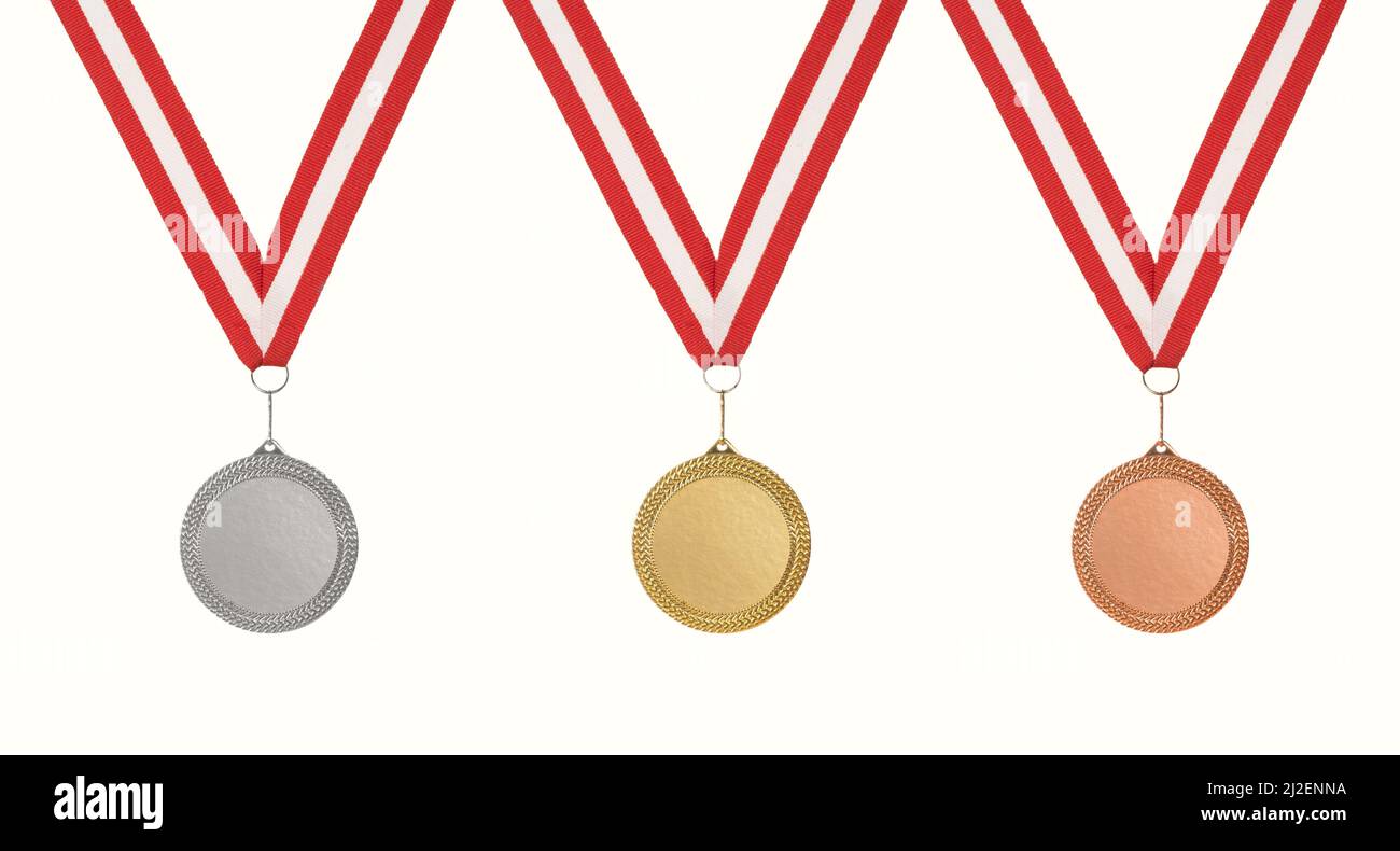 Gold silver and bronze medal hi-res stock photography and images - Alamy