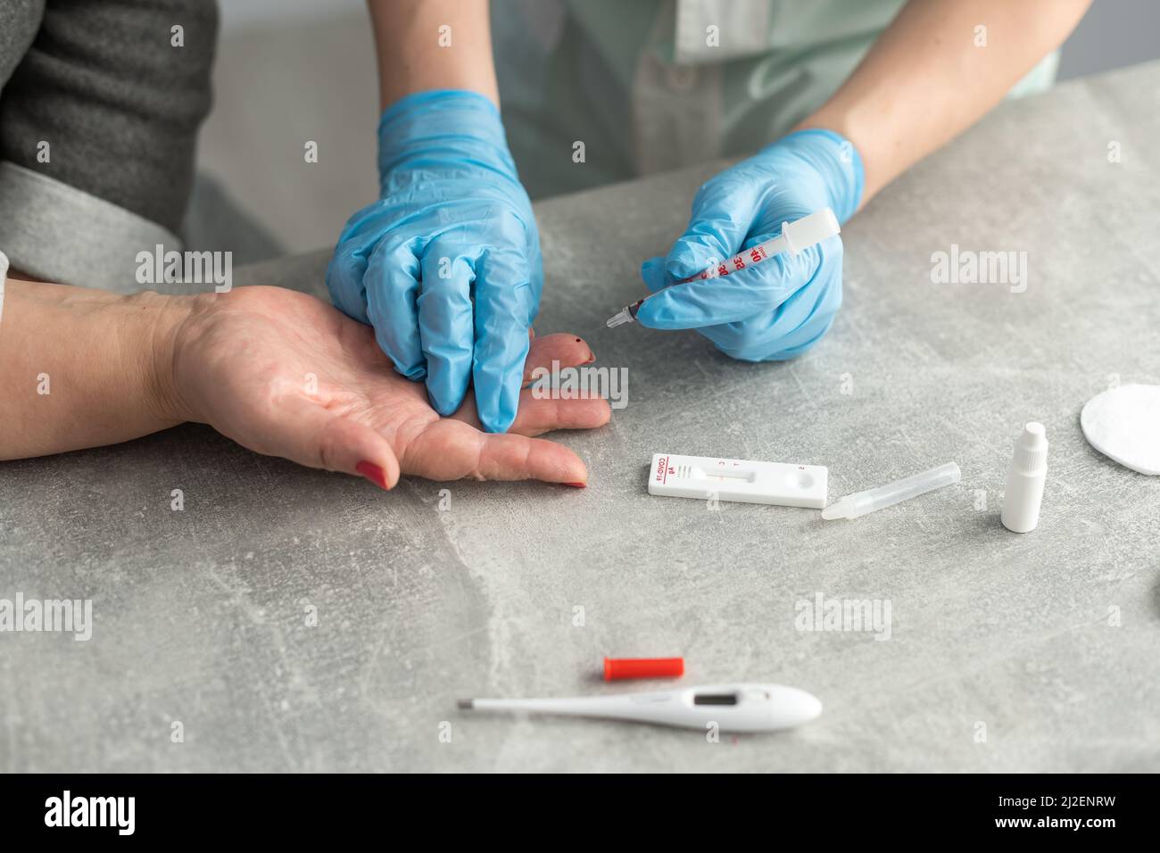 Blood glucose test mask hi-res stock photography and images - Alamy