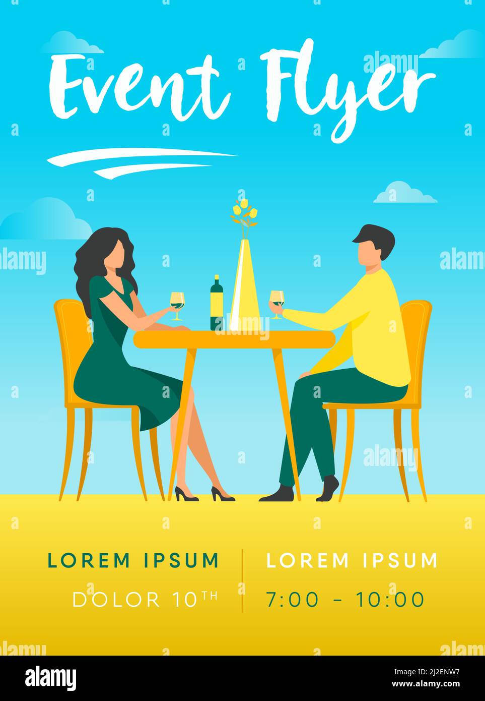 Couple flirting table Stock Vector Images - Alamy