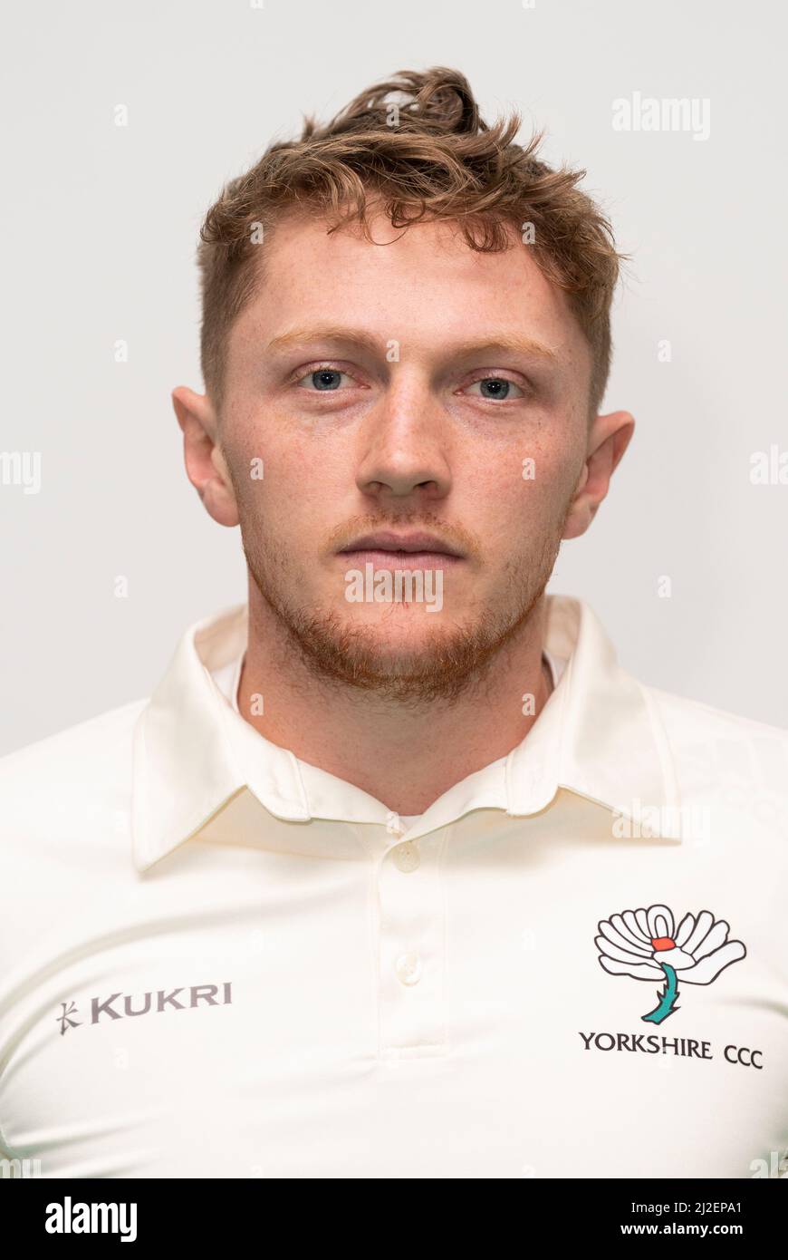 Yorkshire County Cricket Club's Dominic Bess during a photocall at the ...