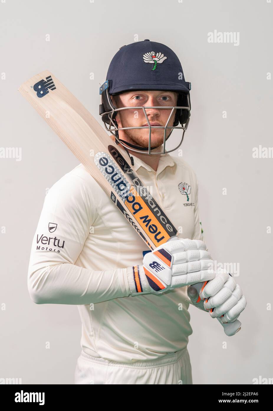 Yorkshire County Cricket Club's Dominic Bess during a photocall at the ...