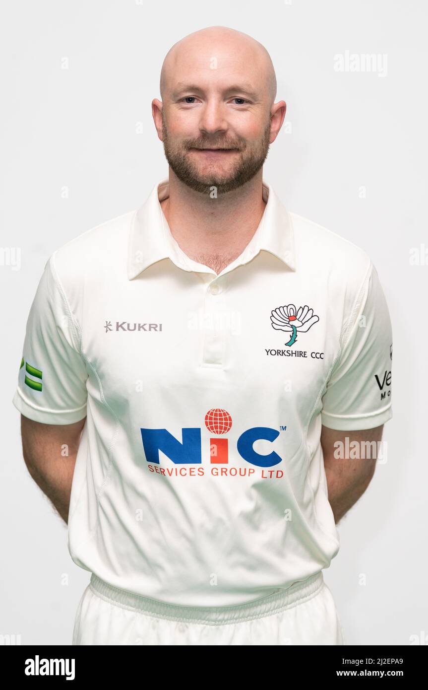 Yorkshire County Cricket Club's Adam Lyth during a photocall at the ...