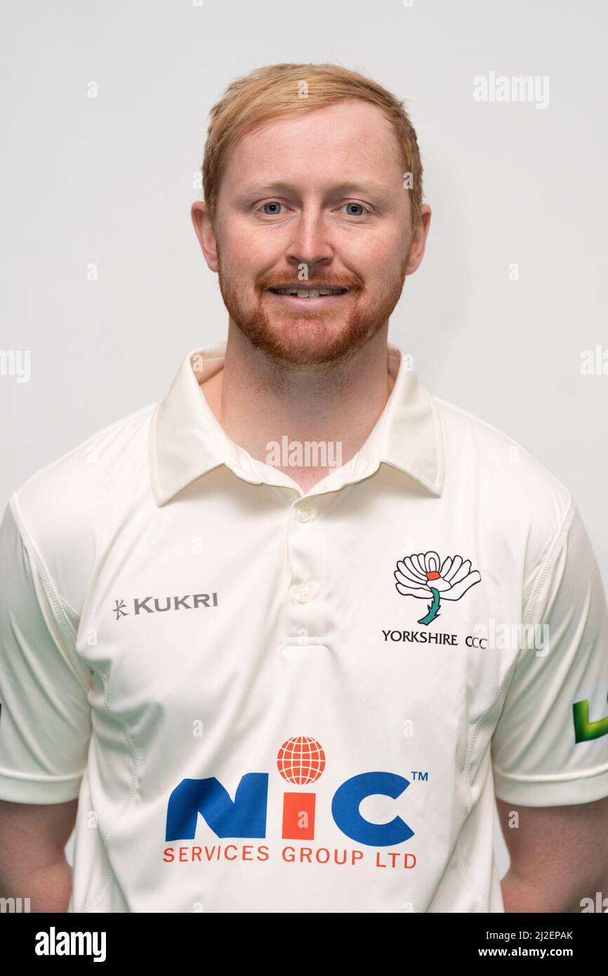 Yorkshire County Cricket Club's Jonny Tattersall during a photocall at ...