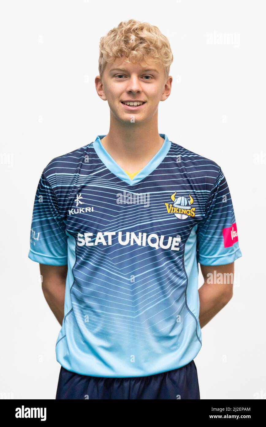 Yorkshire Vikings' Will Luxton during a photocall at the Headingley ...