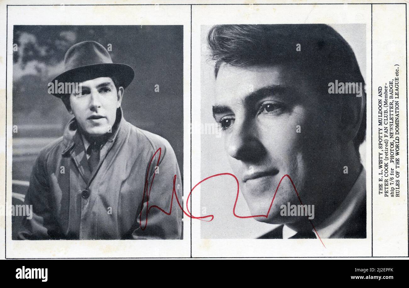 Peter Cook autograph Stock Photo - Alamy
