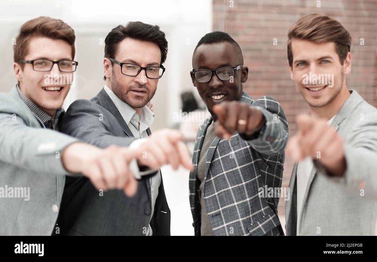 modern business team pointing at you Stock Photo - Alamy
