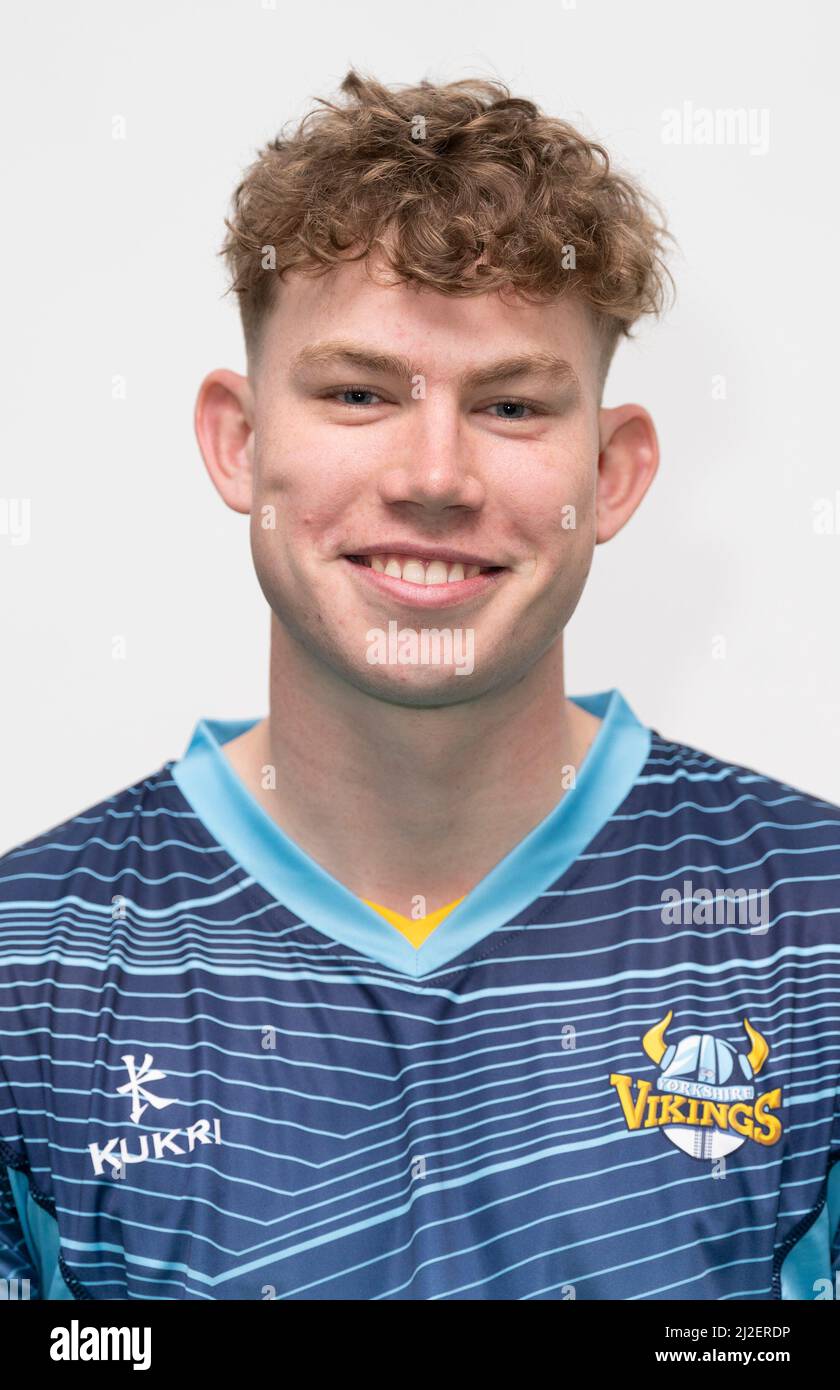 Yorkshire Vikings' Matthew Revis during a photocall at the Headingley Cricket Ground, Leeds ...