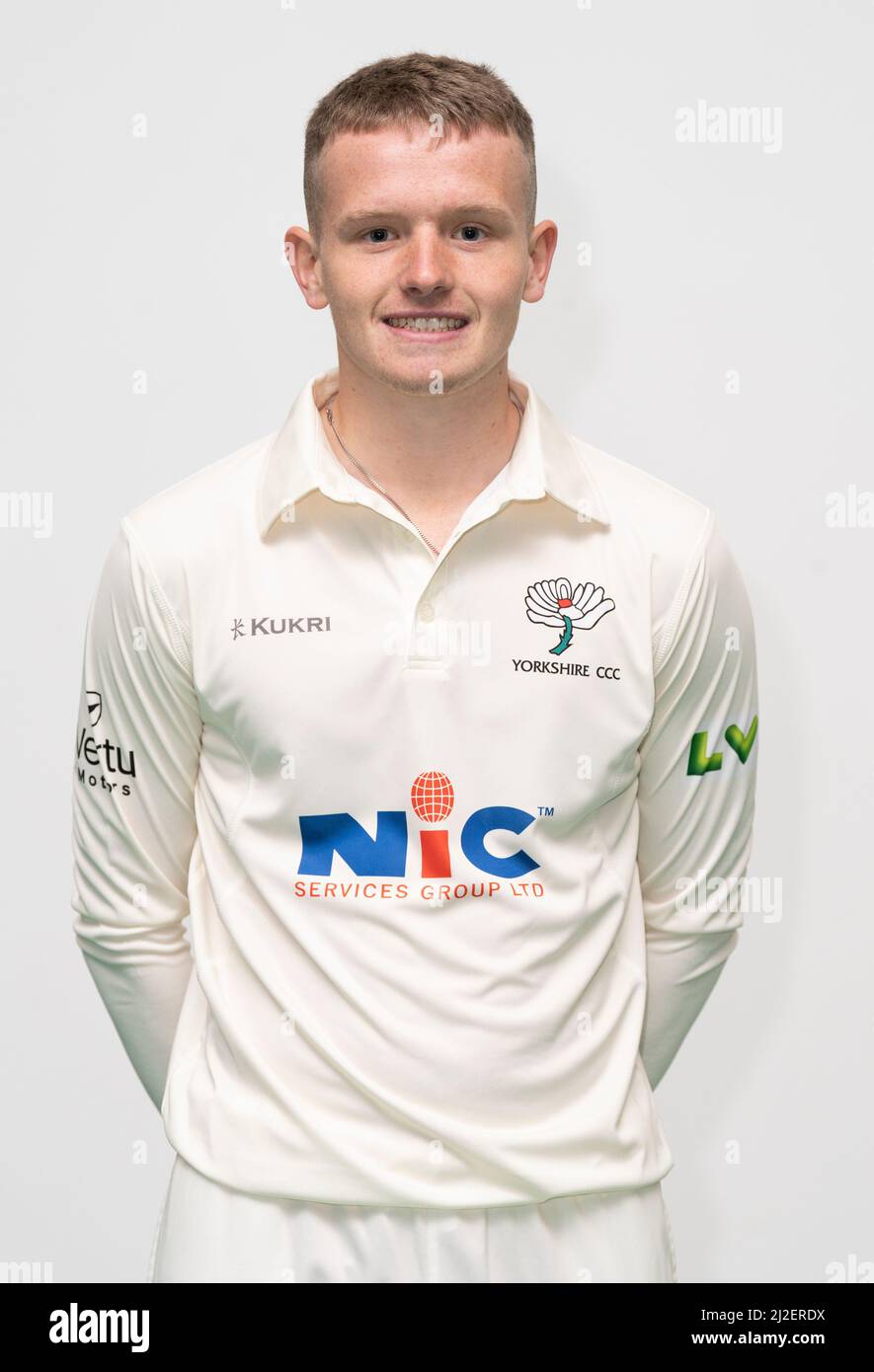 Yorkshire County Cricket Club's Harry Sullivan during a photocall at ...
