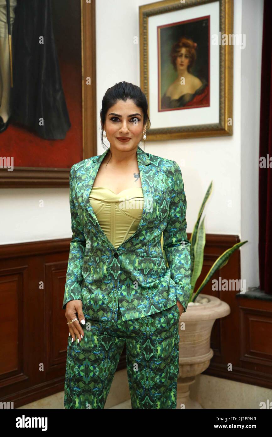 March 31, 2022, New Delhi, India: Bollywood Actress Raveena Tandon ...