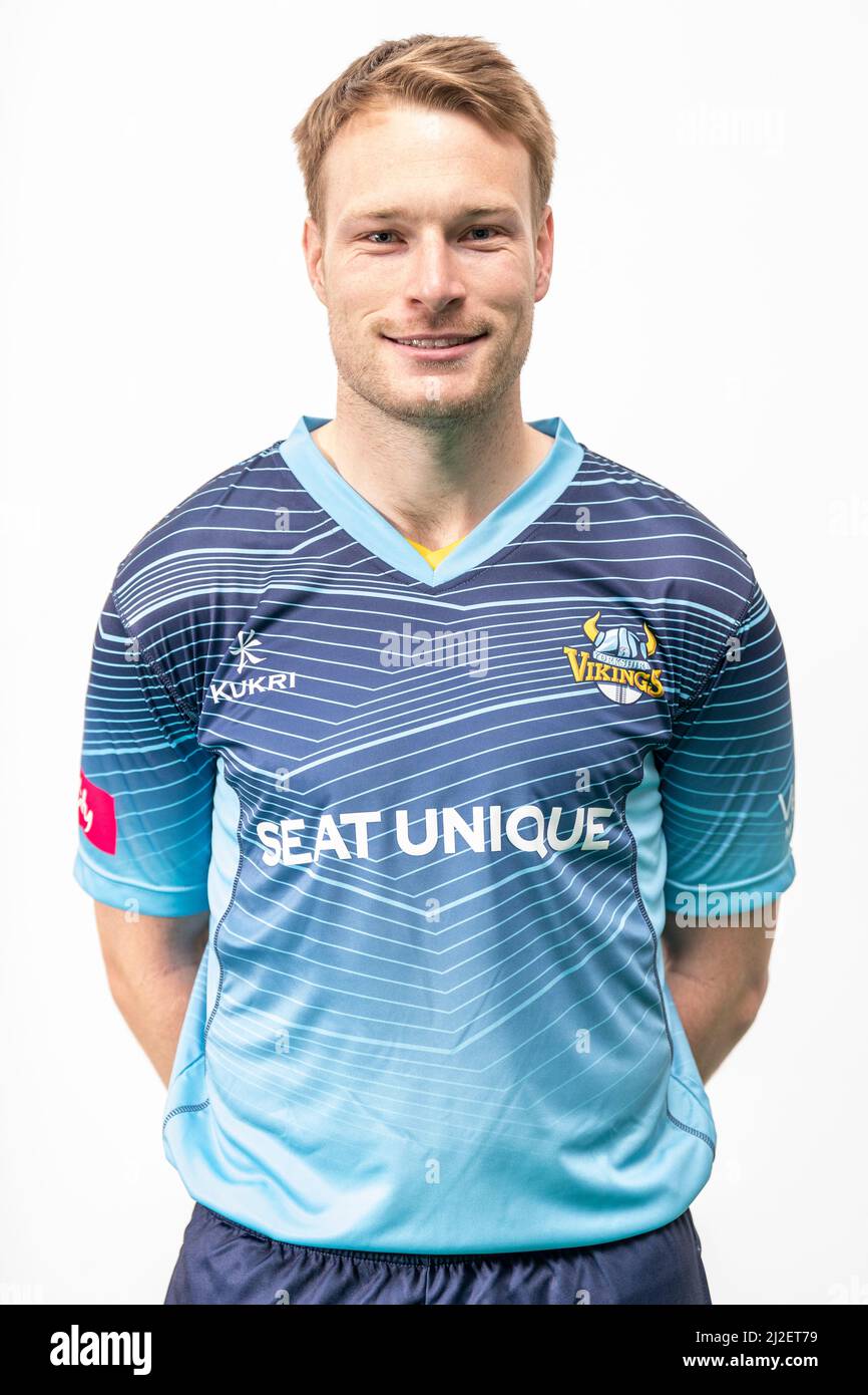 Yorkshire Vikings' Matthew Waite during a photocall at the Headingley ...