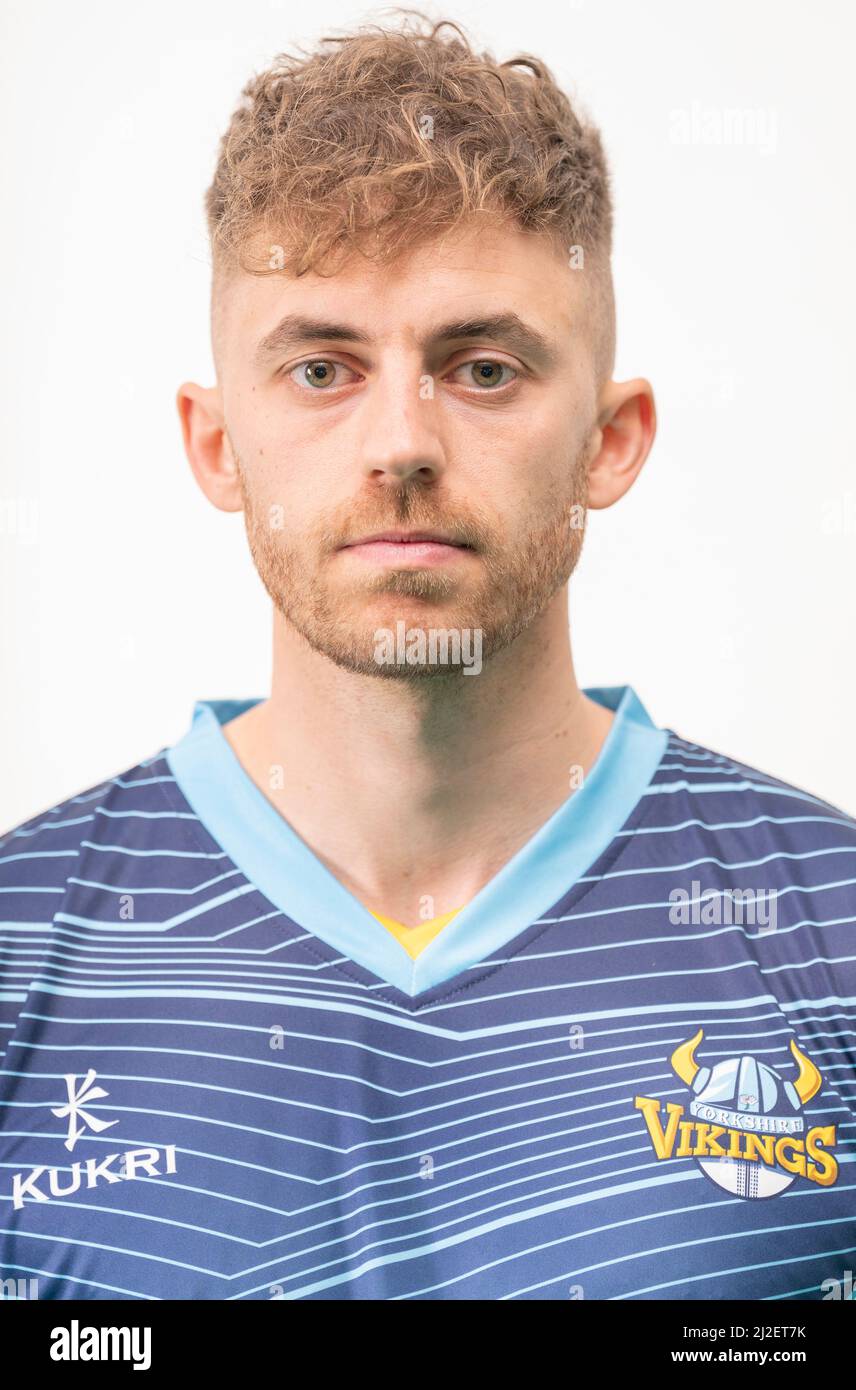 Yorkshire Vikings' Ben Coad during a photocall at the Headingley ...