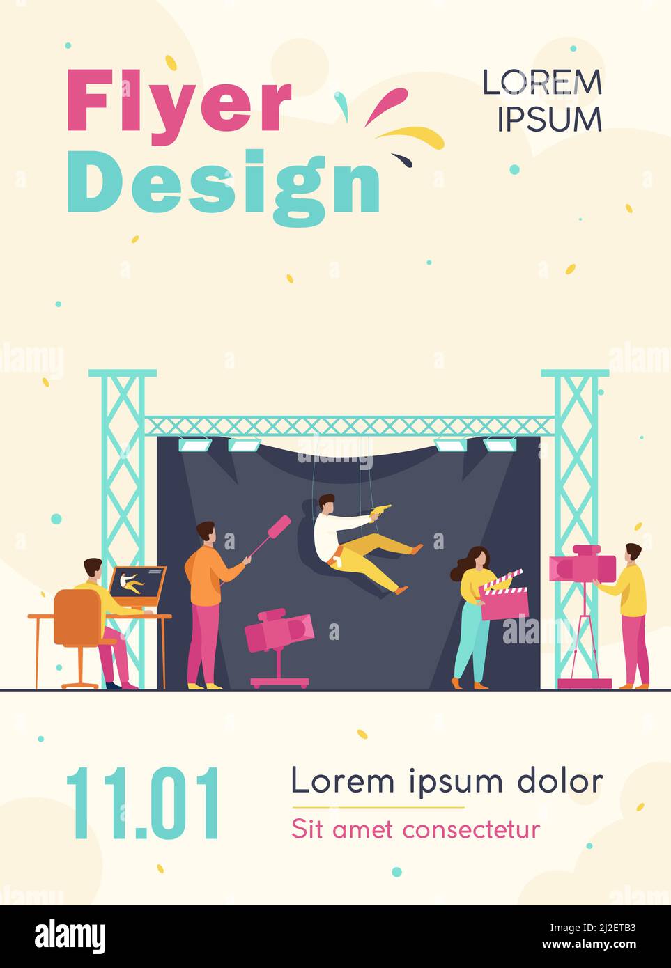 Stunt double film Stock Vector Images - Alamy