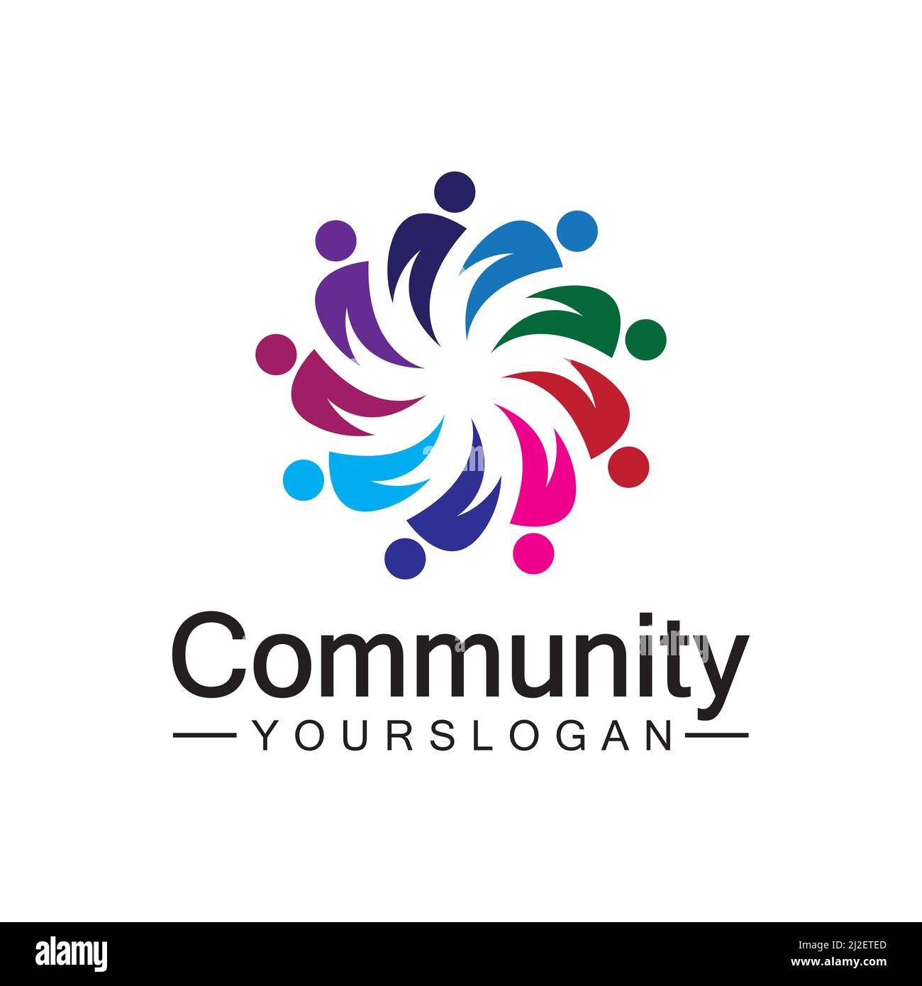 Community Logo Design Template for Teams or Groups.network and social ...