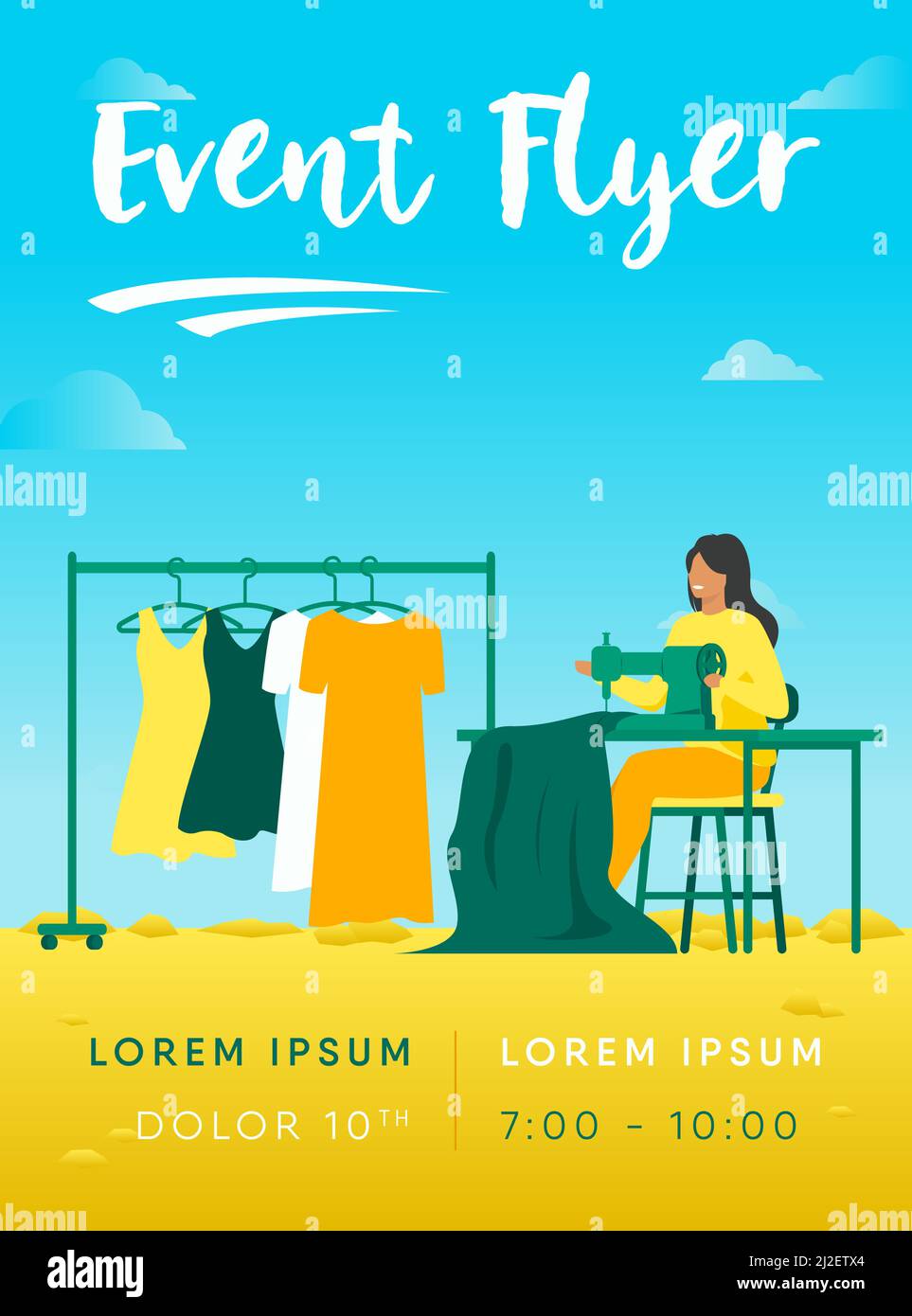 People dressmaker fashion concept Stock Vector Images - Alamy