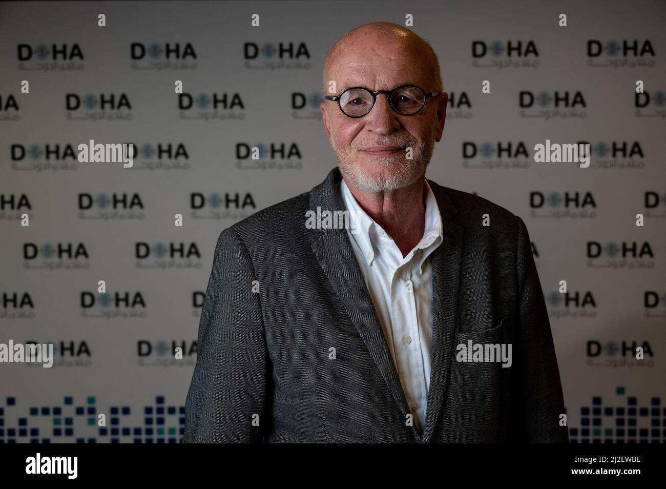 French political scientist Francois Burgat poses at the Doha Forum in ...