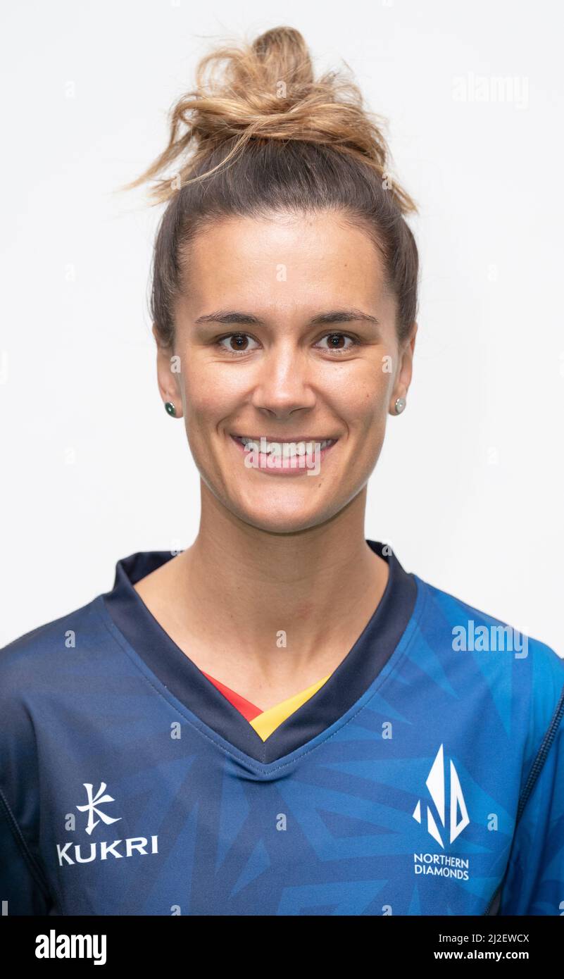 Yorkshire Diamonds' Rachel Hopkins during a photocall at the Headingley ...