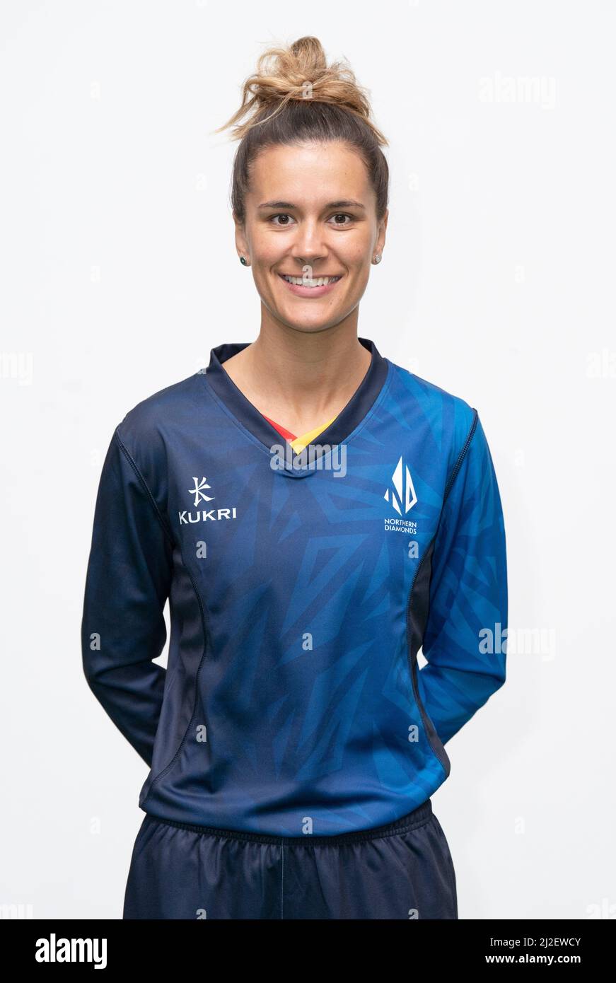 Yorkshire Diamonds' Rachel Hopkins during a photocall at the Headingley ...
