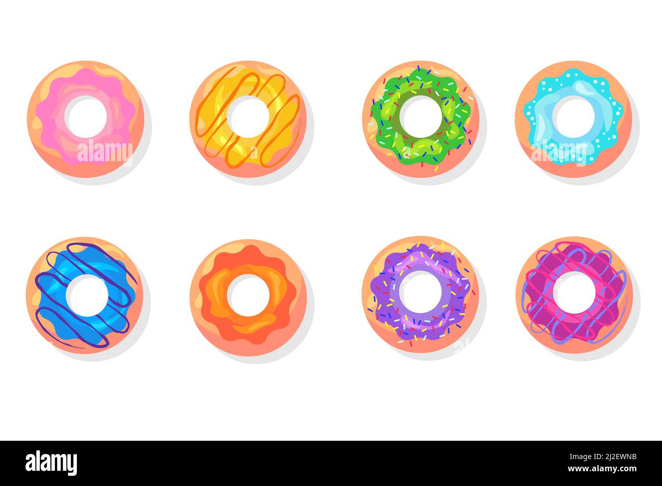 Doughnuts vector vectors hi-res stock photography and images - Alamy