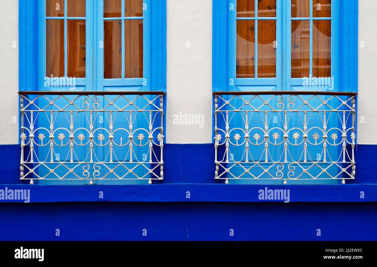 Ancient balconies (detail) on facade in Sao Joao del Rei, Brazil Stock ...