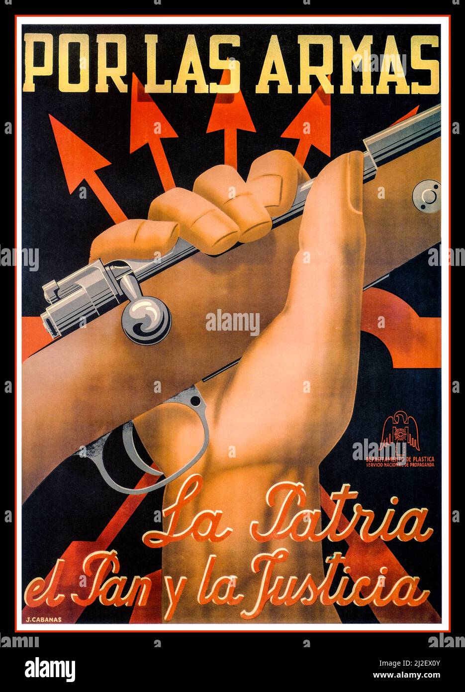 Vintage Spanish Civil War Poster 1930's 'For Arms - The Homeland, Bread ...