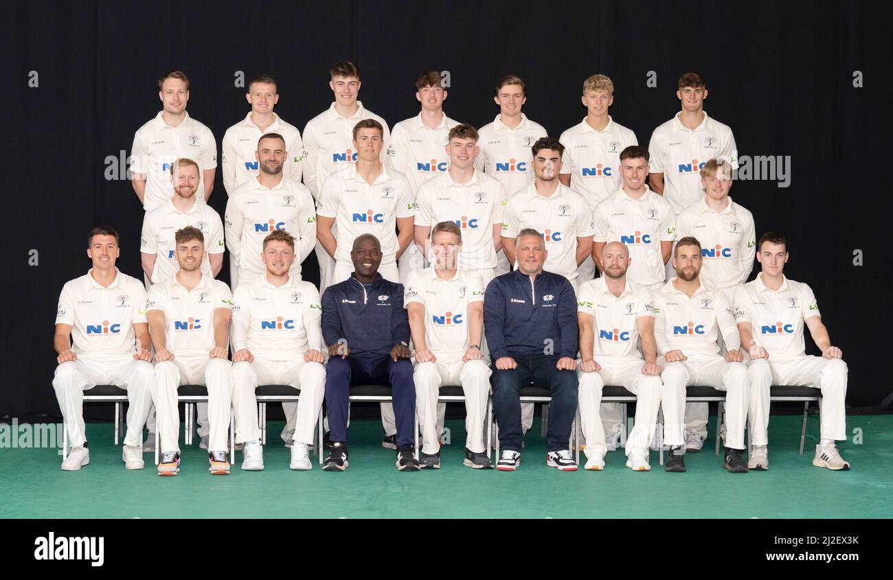 Yorkshire County Cricket Club team photo during a photocall at the ...