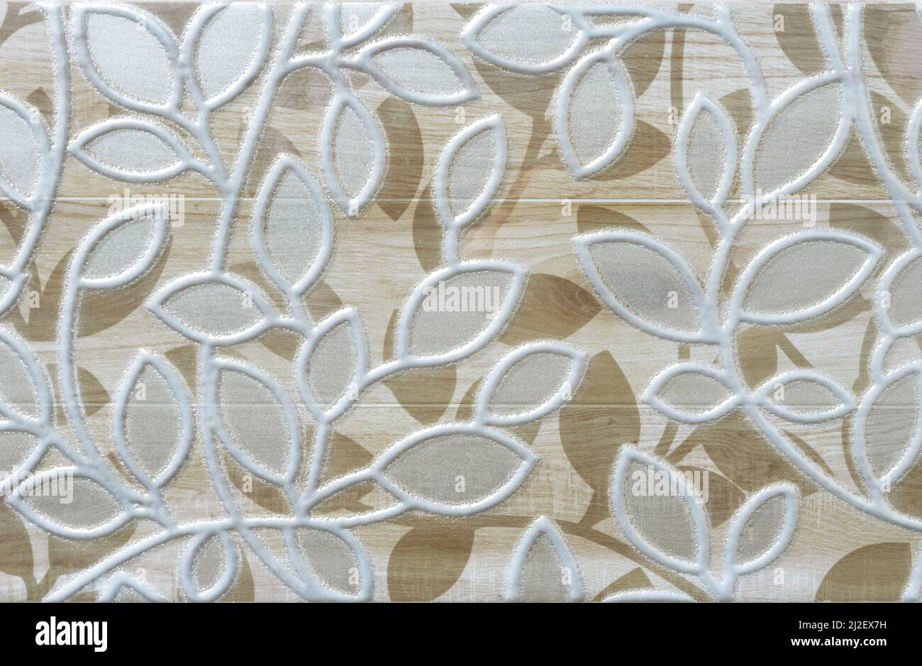 Ceramic tiles with plant pattern. Tile background for design Stock ...