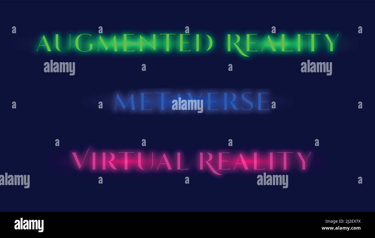 Metaverse augmented reality Stock Vector Images - Alamy