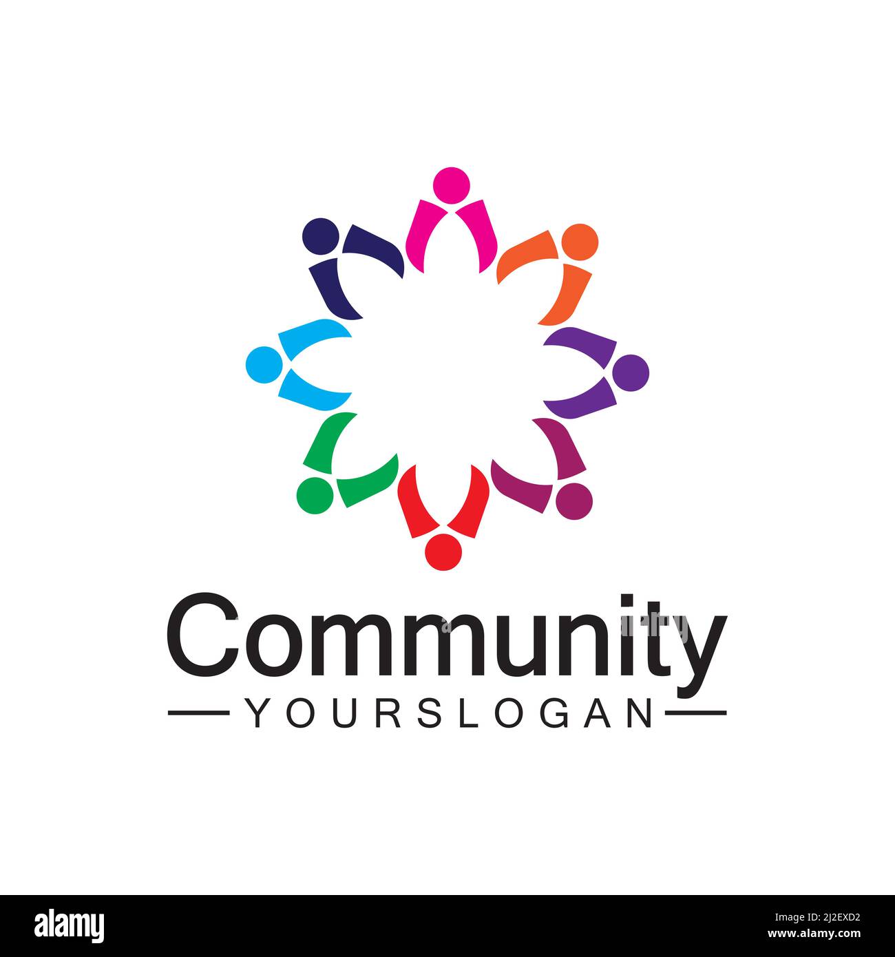 Community Logo Design Template for Teams or Groups.network and social ...