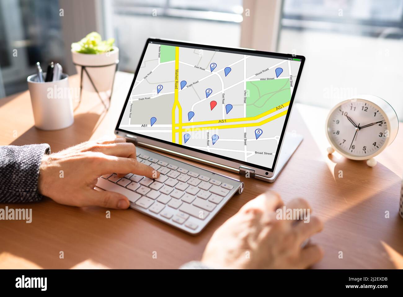 Digital location maps hi-res stock photography and images - Alamy