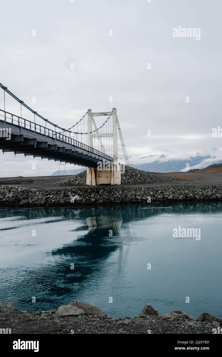 Bridge at Diamond Beach Iceland Stock Photo - Alamy