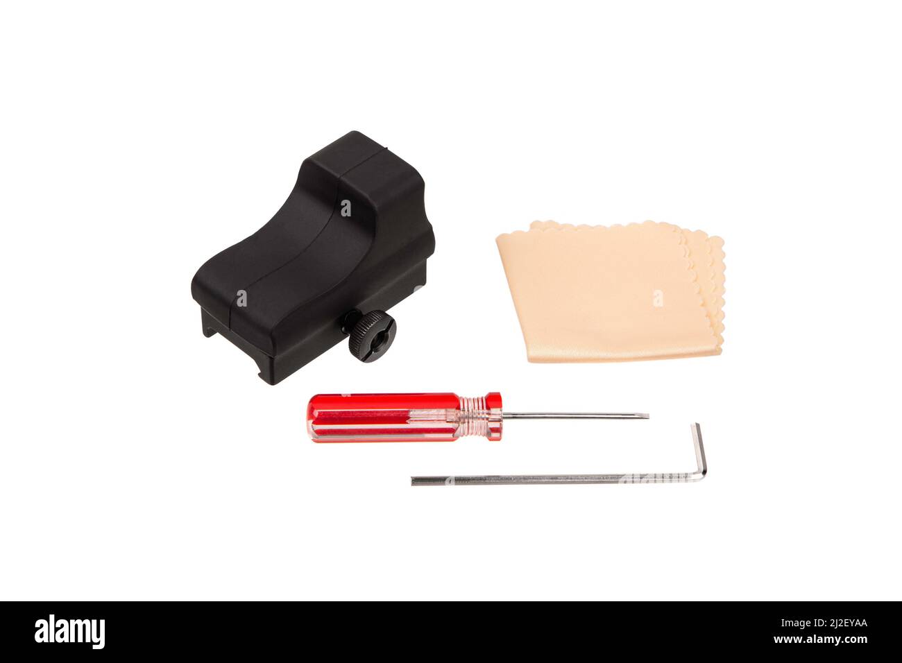 Modern optical collimator sight. Aiming device for shooting at short ...