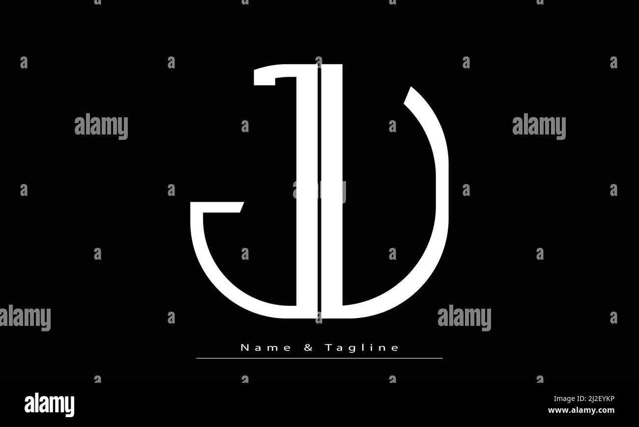 Alphabet letters Initials Monogram logo JU , UJ Stock Vector Image ...