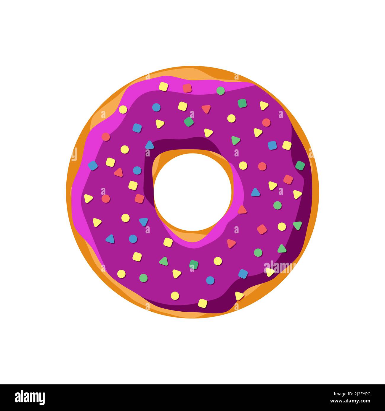 Purple donut Stock Vector Images - Alamy