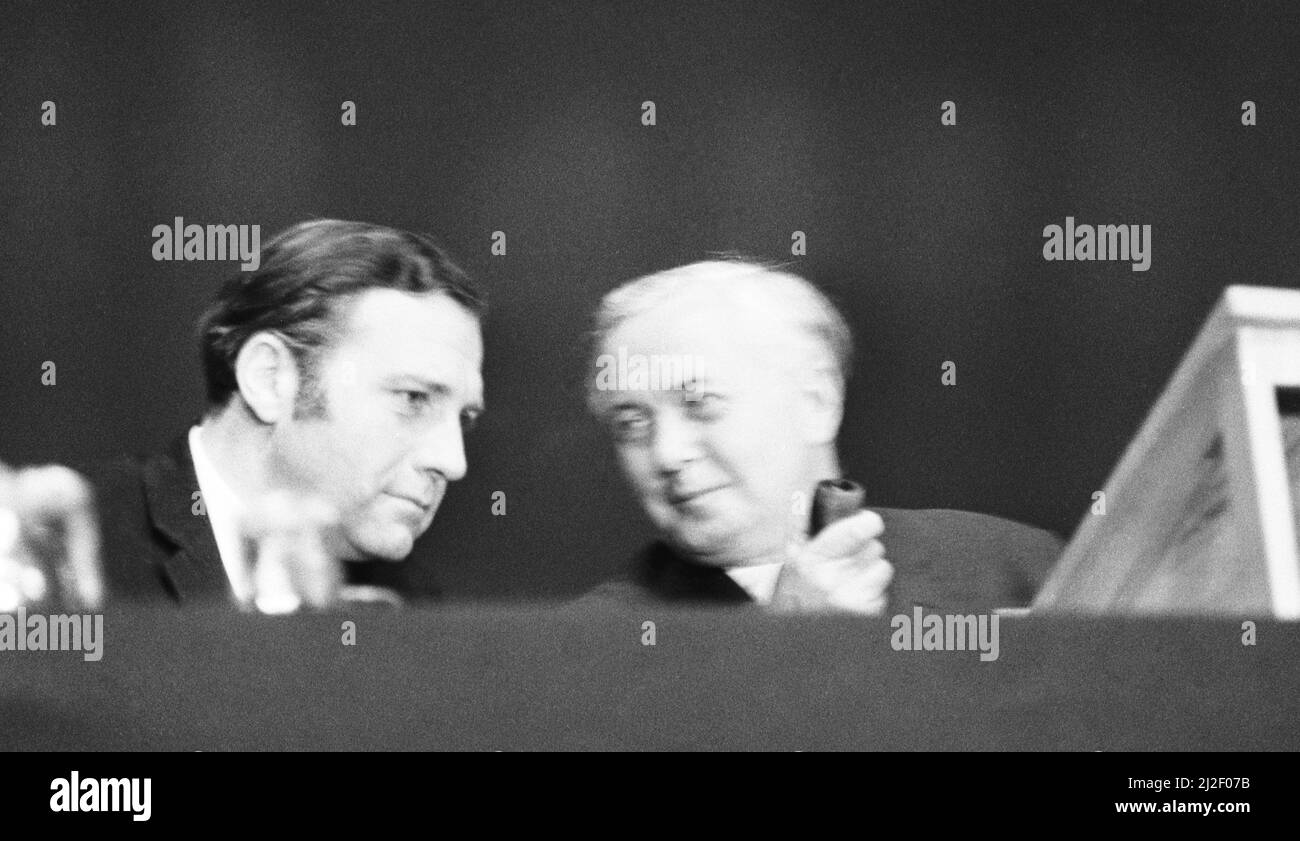 John stonehouse harold wilson Black and White Stock Photos & Images - Alamy