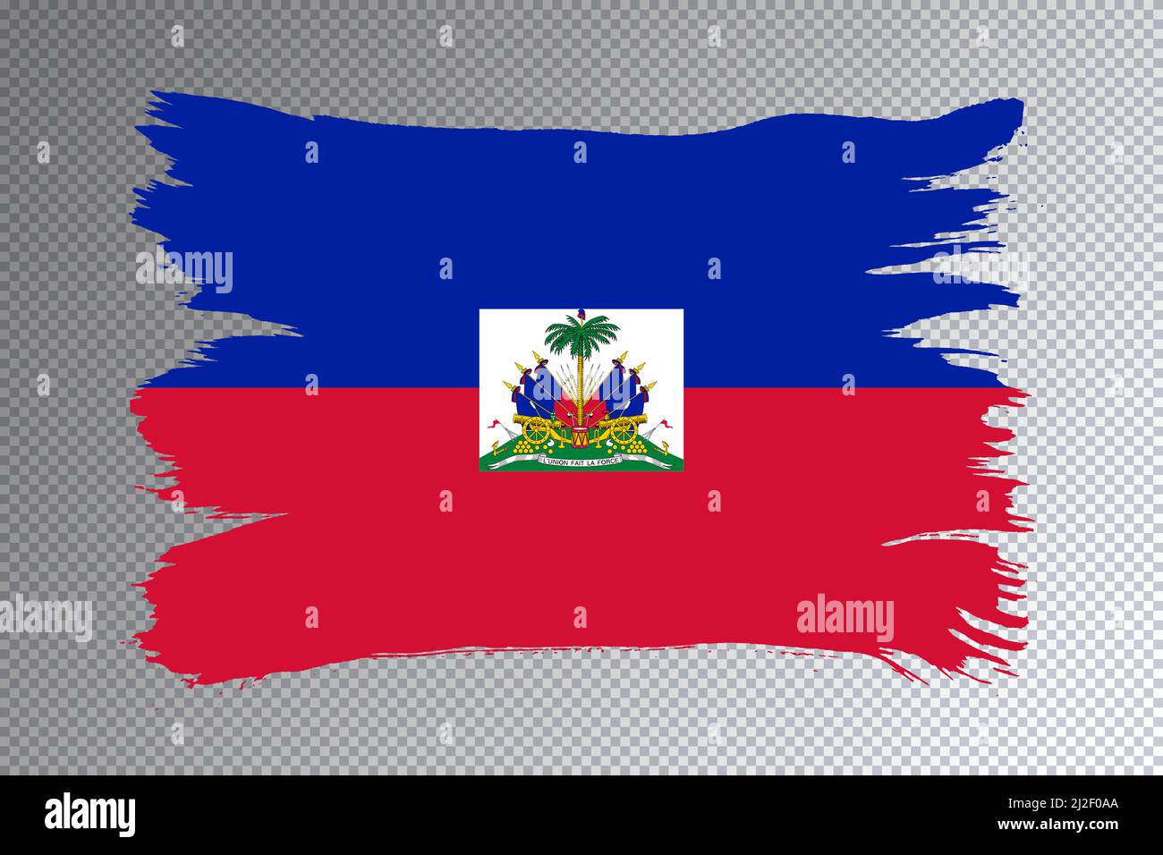 Haiti flag brush stroke, national flag on transparent background Stock ...