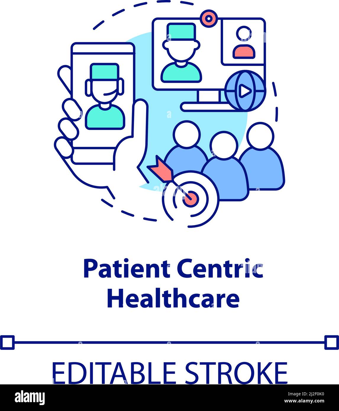 Patient centric healthcare concept icon Stock Vector Image & Art - Alamy