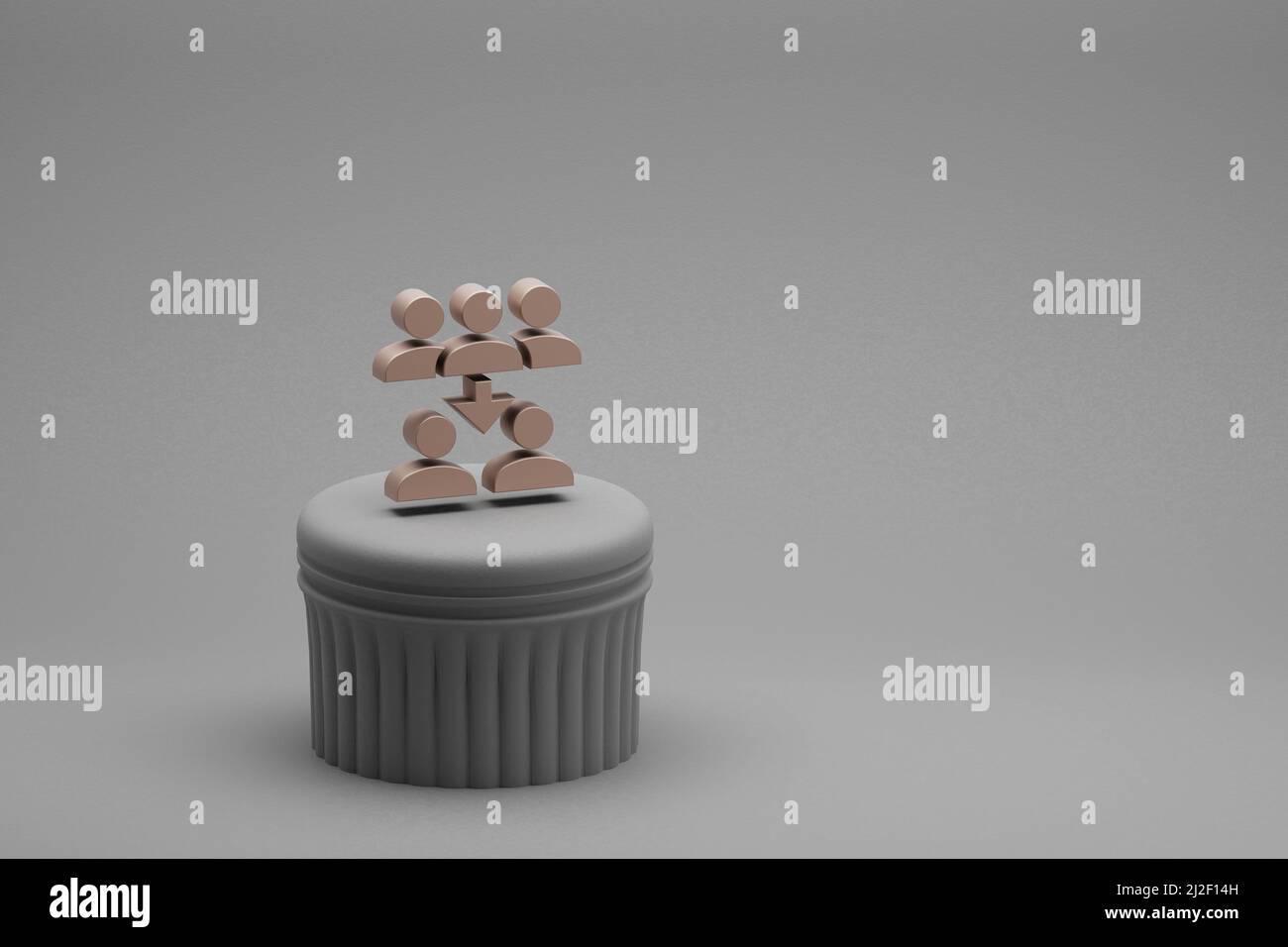 Beautiful abstract illustrations Reduce Capacity symbol icons on a ...