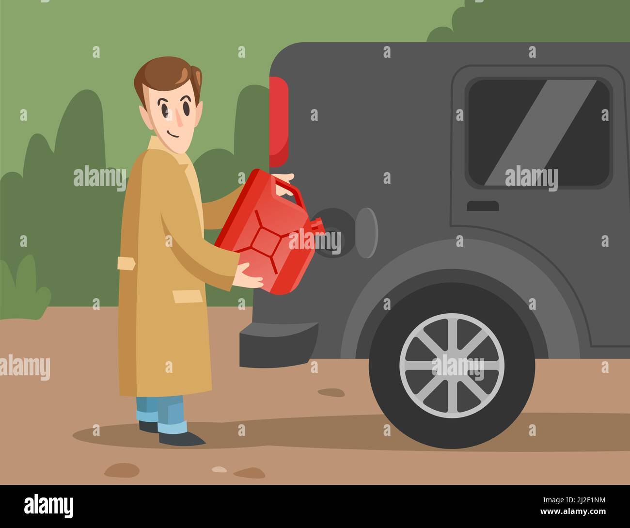 Getting gasoline Stock Vector Images - Alamy