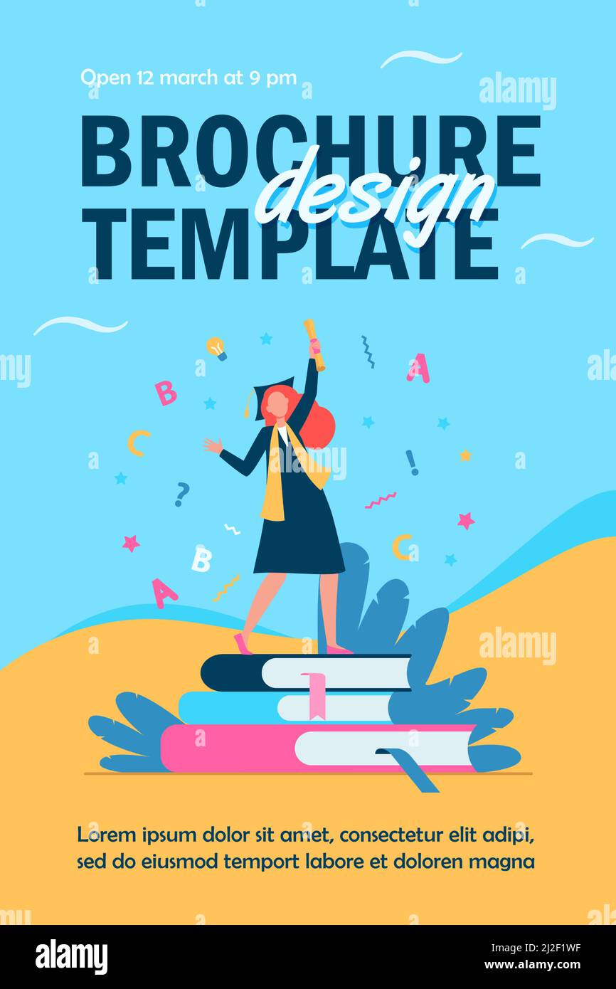 Graduate woman in cap gown Stock Vector Images - Alamy