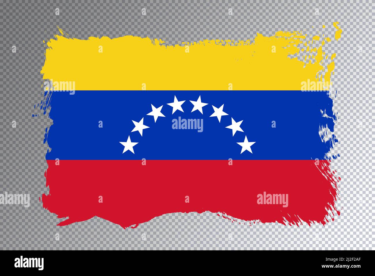 Venezuela flag brush stroke, national flag on transparent background ...