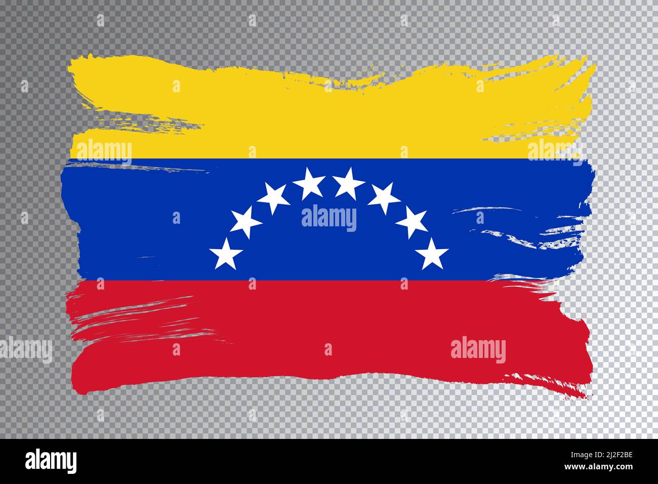 Venezuela flag brush stroke, national flag on transparent background ...