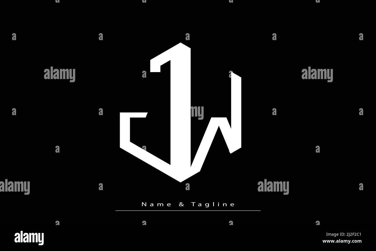 Alphabet letters Initials Monogram logo JW , WJ Stock Vector Image ...