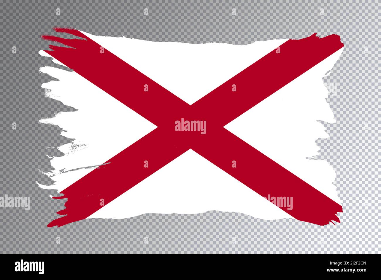 Alabama state flag, Alabama flag transparent background Stock Photo - Alamy